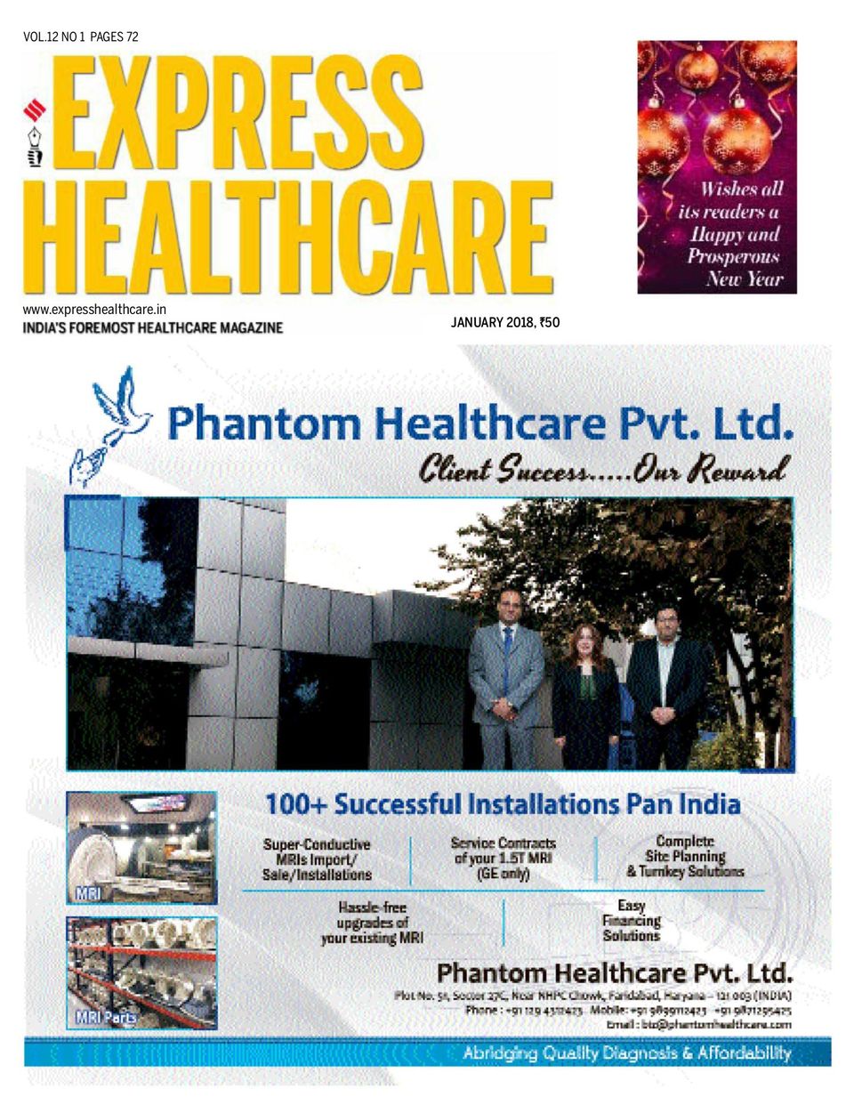 Express Healthcare-January 2018 Magazine - Get your Digital Subscription