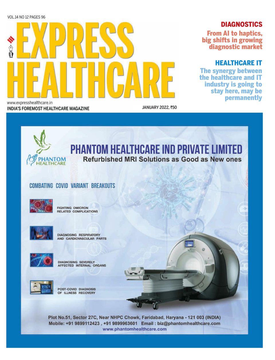 Express Healthcare-January 2022 Magazine - Get your Digital Subscription