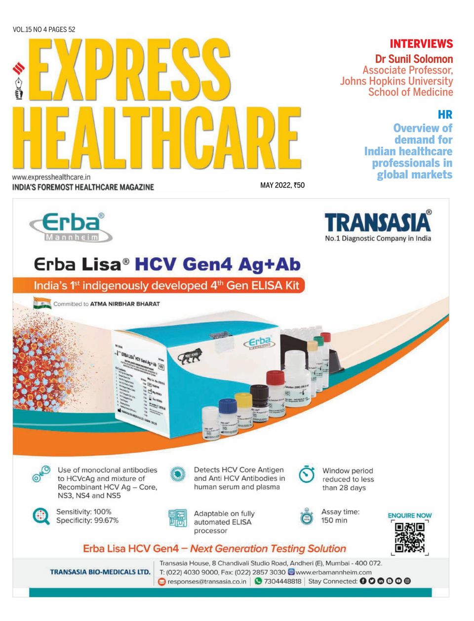 Get digital access to Express Healthcare - May 2022 issue | Magzter.com