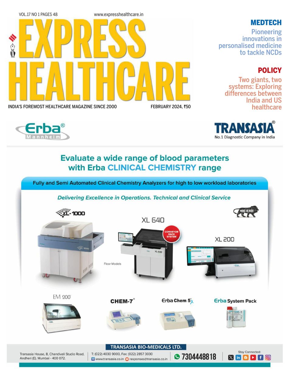 Express Healthcare Magazine - Get your Digital Subscription