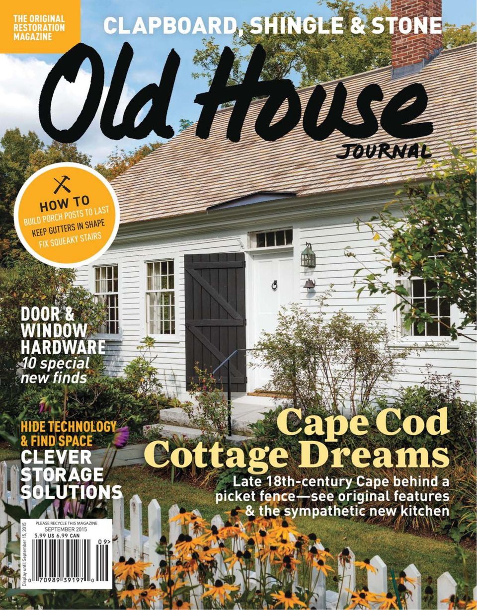 Old House Journal-September 2015 Magazine - Get your Digital Subscription