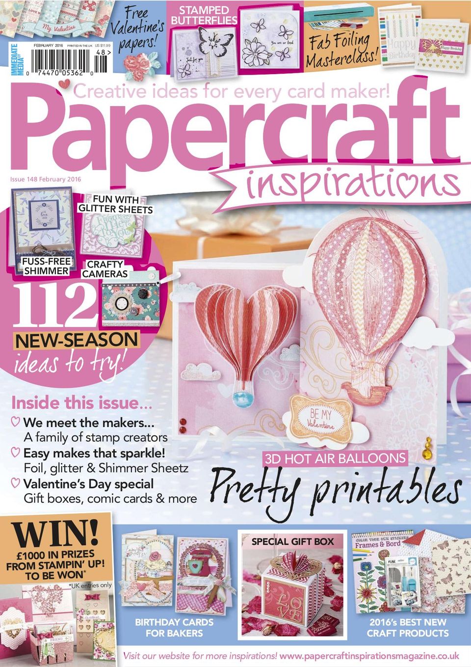 Papercraft Inspirations-February 2016 Magazine
