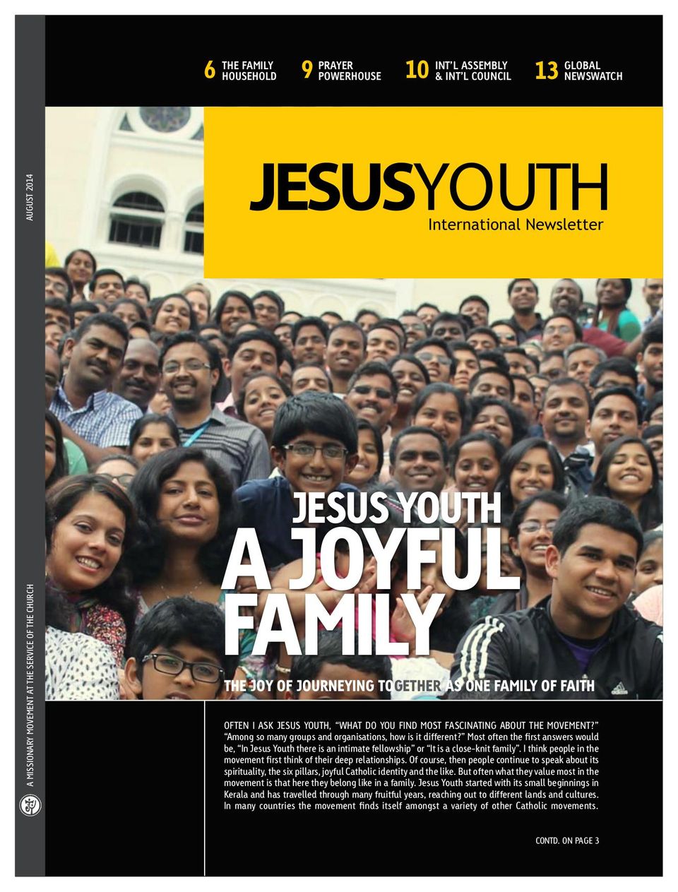 Get digital access to JesusYouth International Newsletter - August 2014 ...