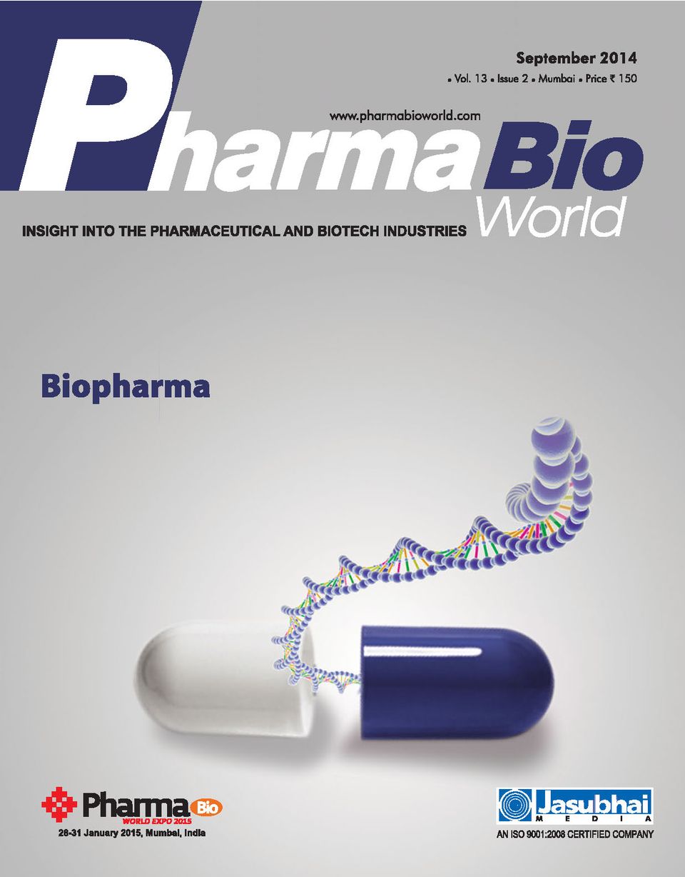 Pharma Bio World-September 2014 Magazine - Get your Digital Subscription