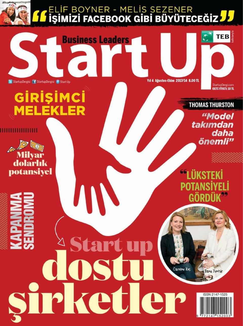 Start Up-Ağustos 2017 Magazine - Get your Digital Subscription