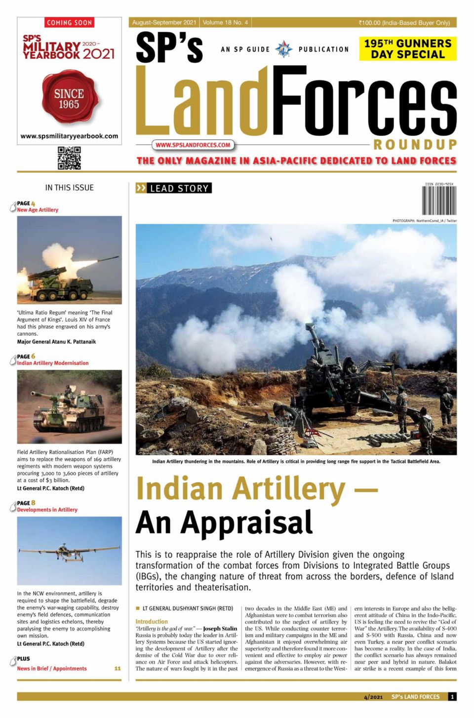 Get digital access to SP's Land Forces - August - September 2021 issue | Magzter.com