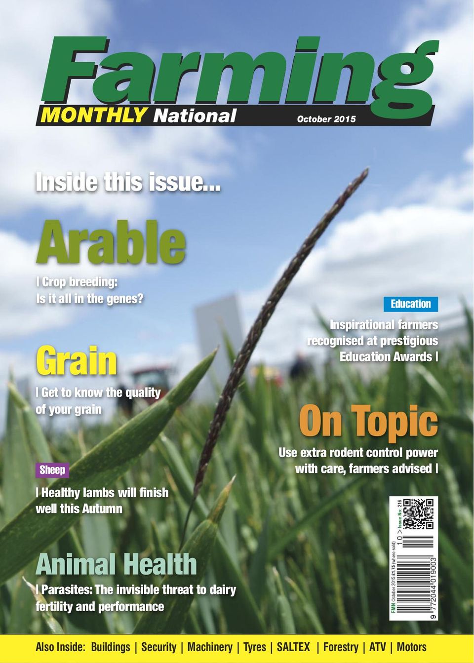 Farming Monthly National-October 2015 Magazine