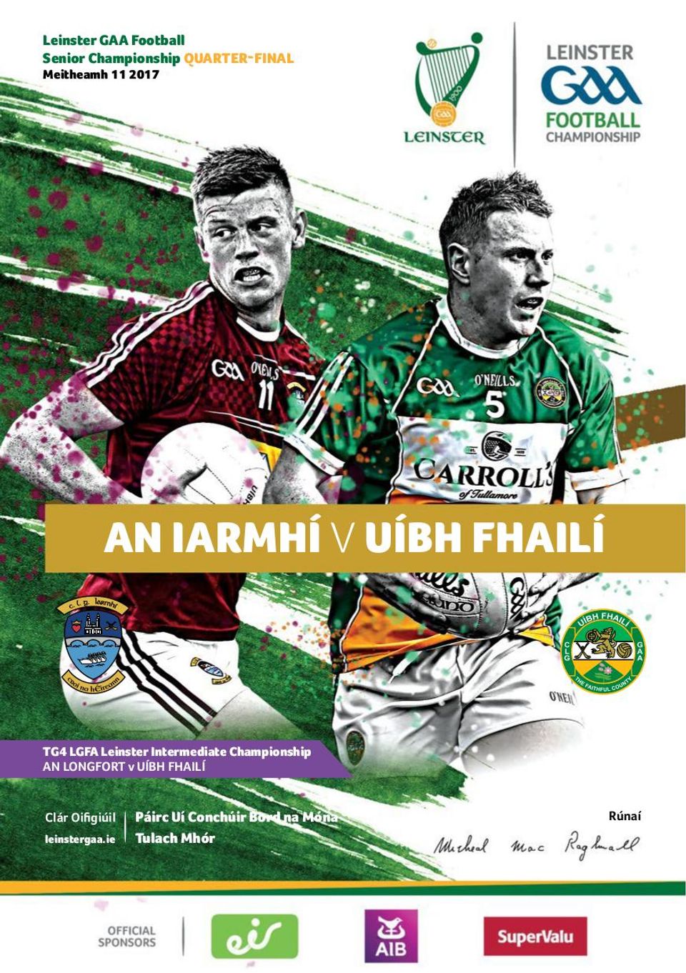 Get digital access to GAA Match Programmes - Offaly v Westmeath ...
