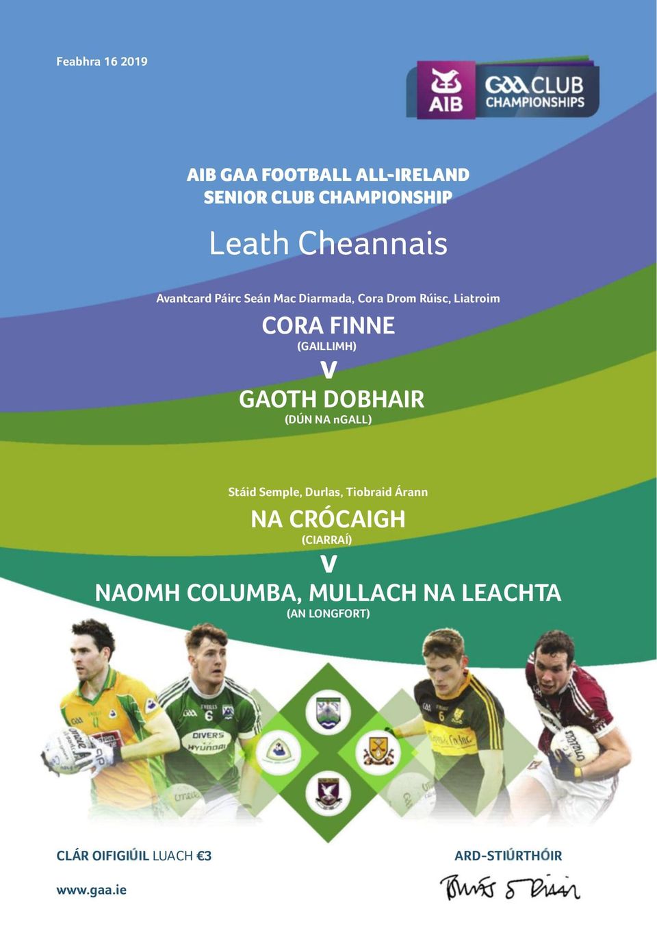 Get digital access to GAA Match Programmes - AIB GAA Club Football ...