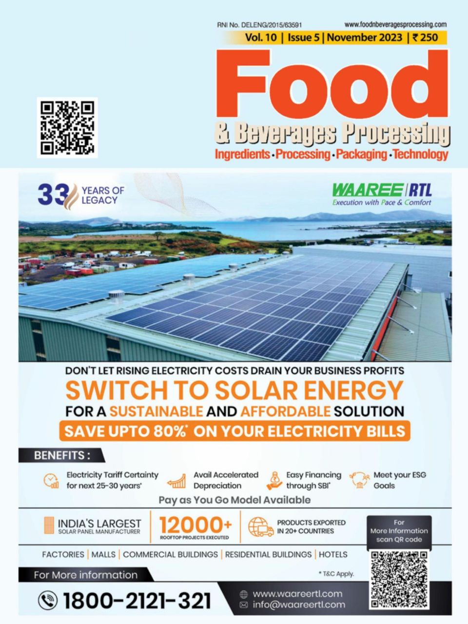 Get digital access to Food & Beverages Processing - November 2023 issue | Magzter.com