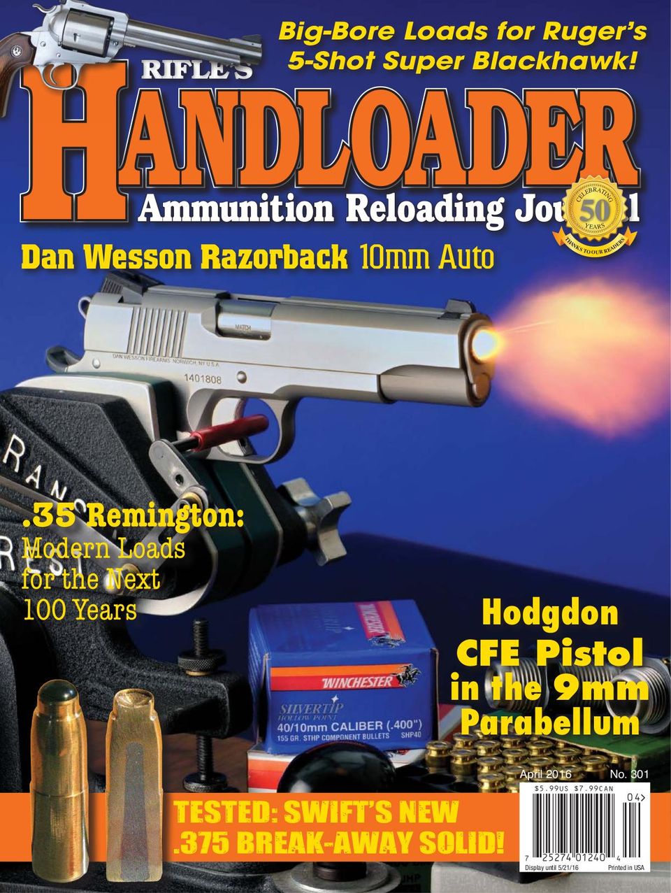 Handloader-April - May 2016 Magazine - Get your Digital Subscription