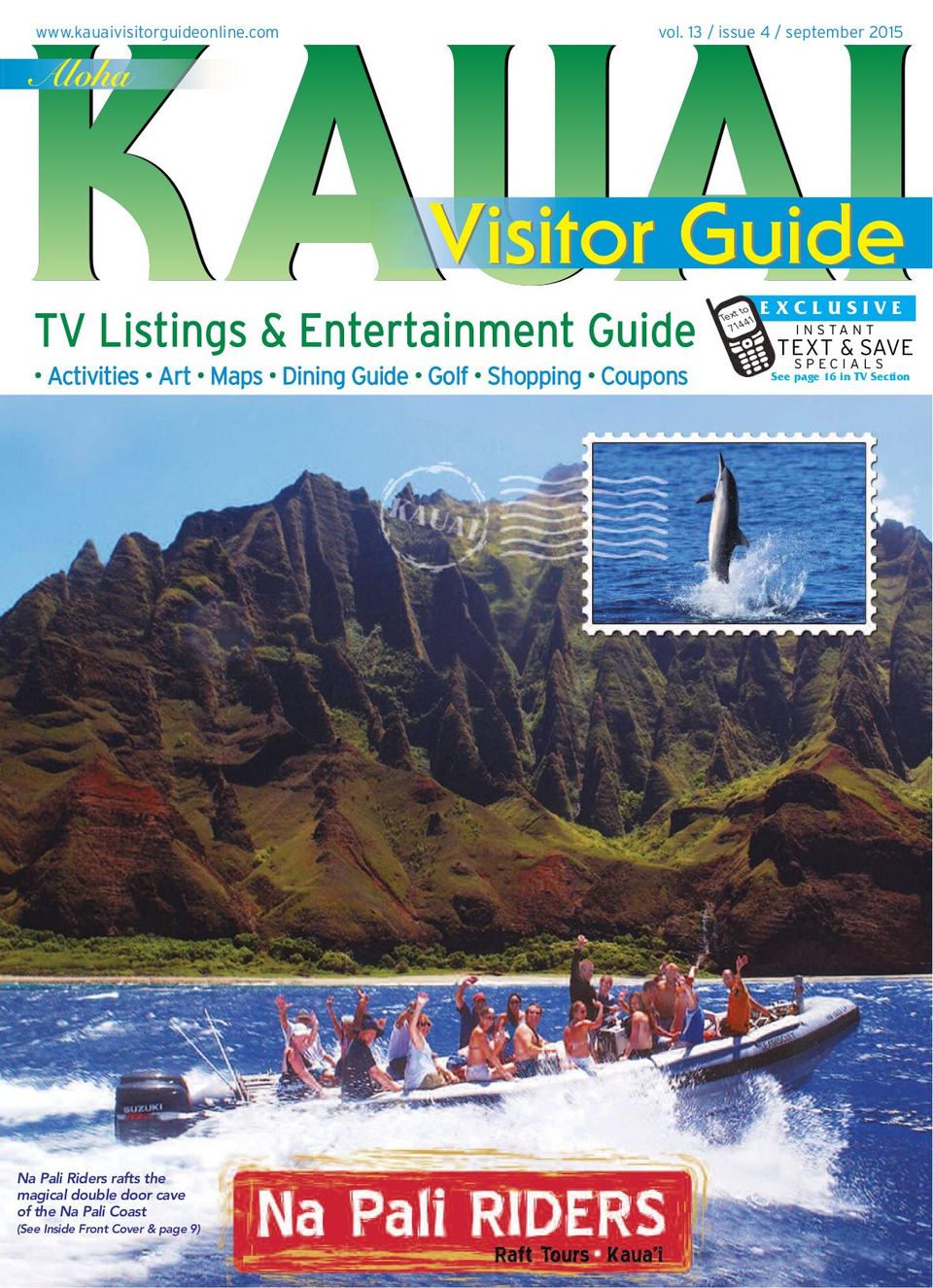 Aloha - Kauai Visitor Guide-September 2015 Magazine