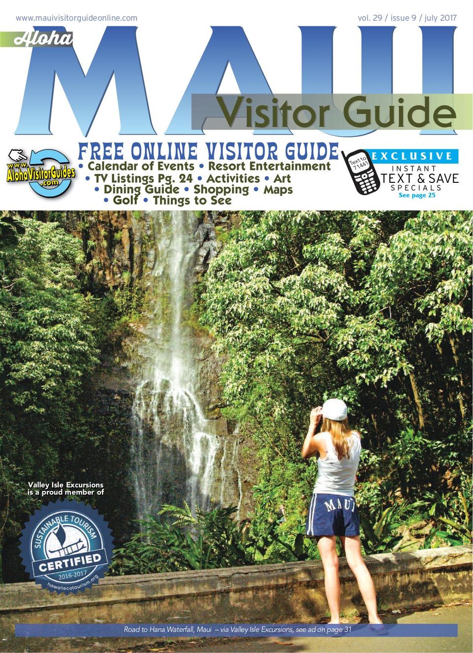 Aloha - Maui Visitor Guide-July 2017 Magazine