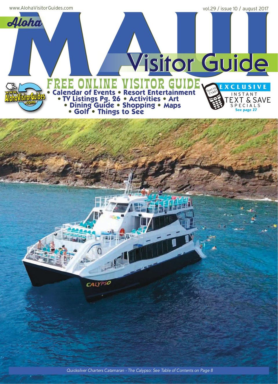 Aloha - Maui Visitor Guide-August 2017 Magazine