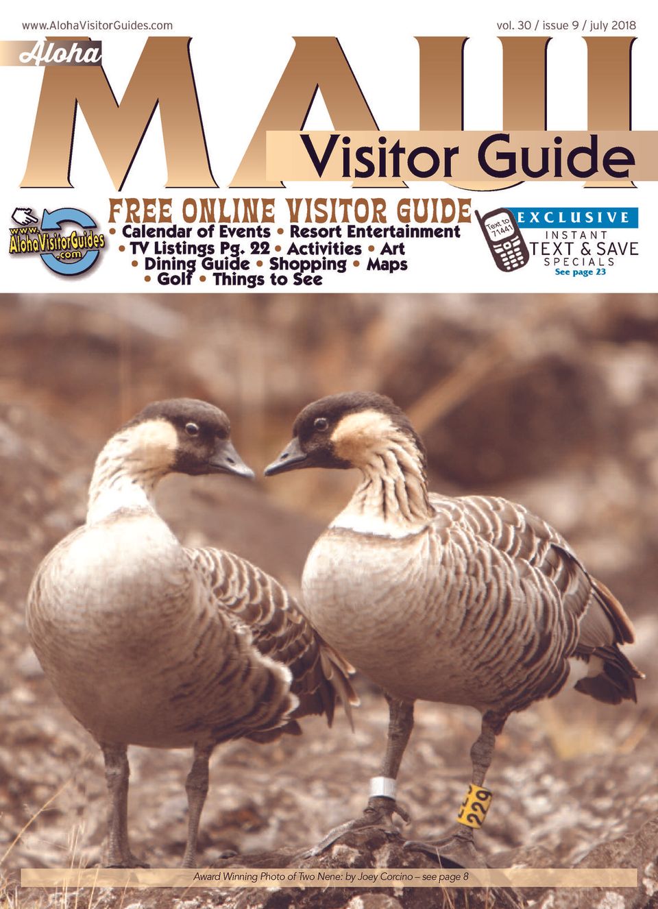 Aloha - Maui Visitor Guide-July 2018 Magazine