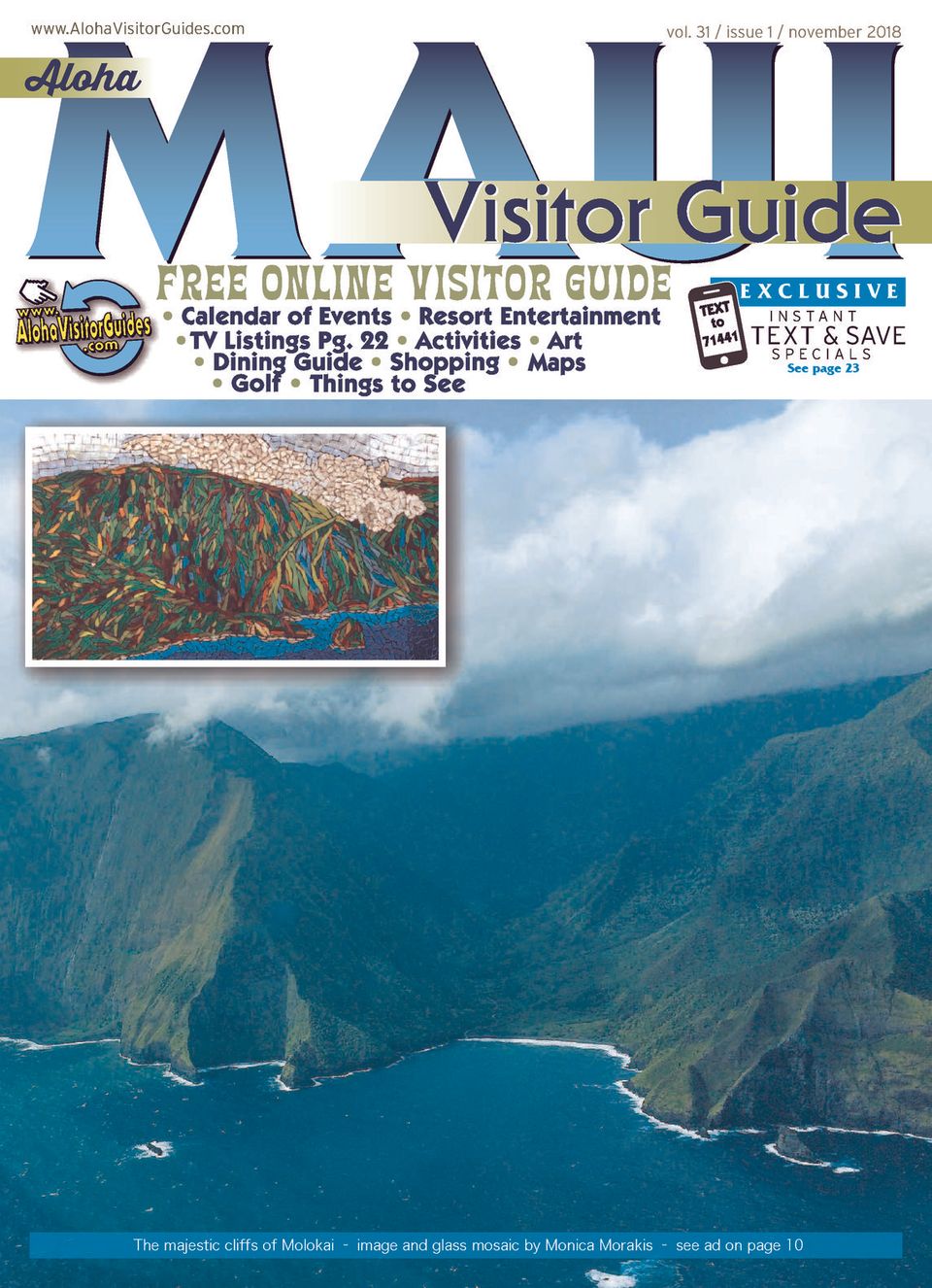 Aloha - Maui Visitor Guide-November 2018 Magazine