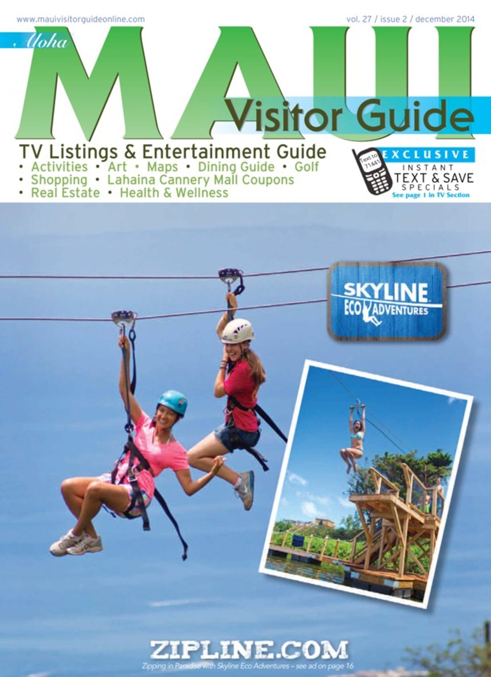 Aloha - Maui Visitor Guide-December 2014 Magazine