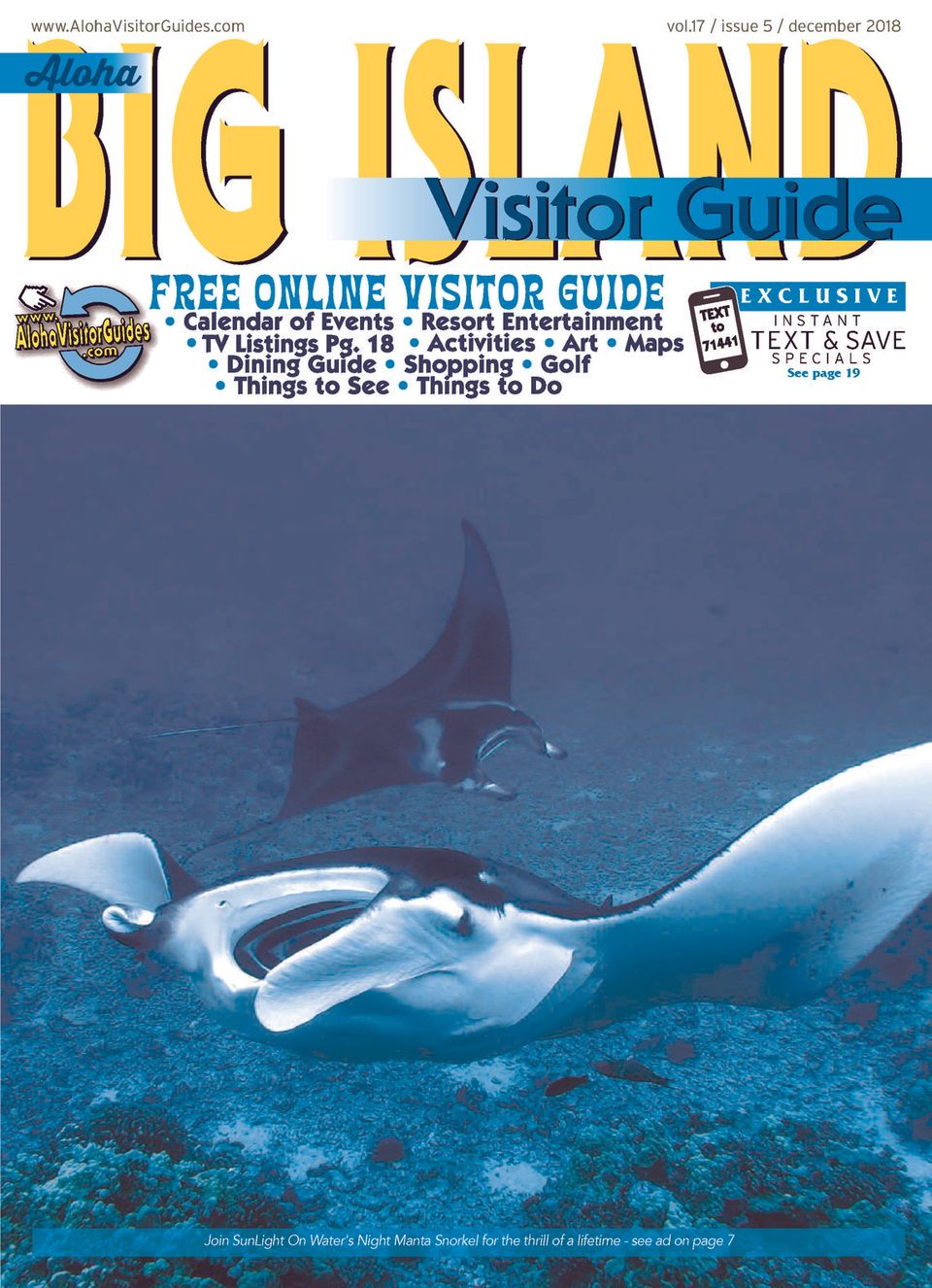 Aloha - Big Island Visitor Guide-December 2018 Magazine