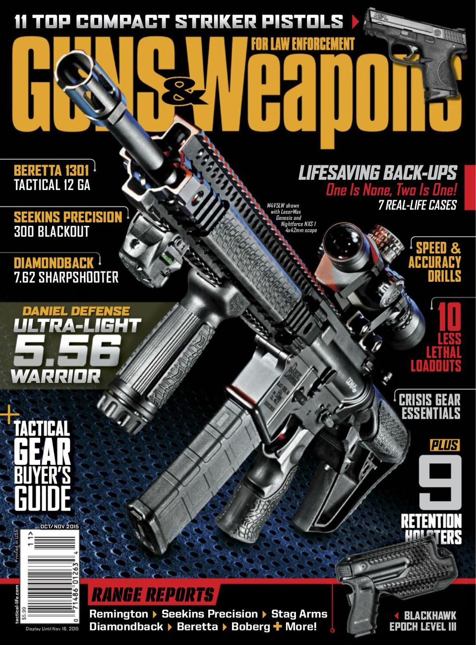 Guns & Weapons for Law Enforcement-October - November 2015 Magazine