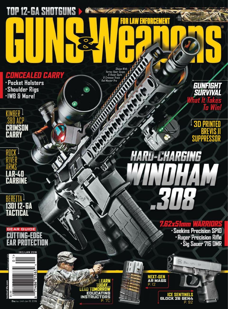 Guns & Weapons for Law Enforcement-December-January 2016 Magazine