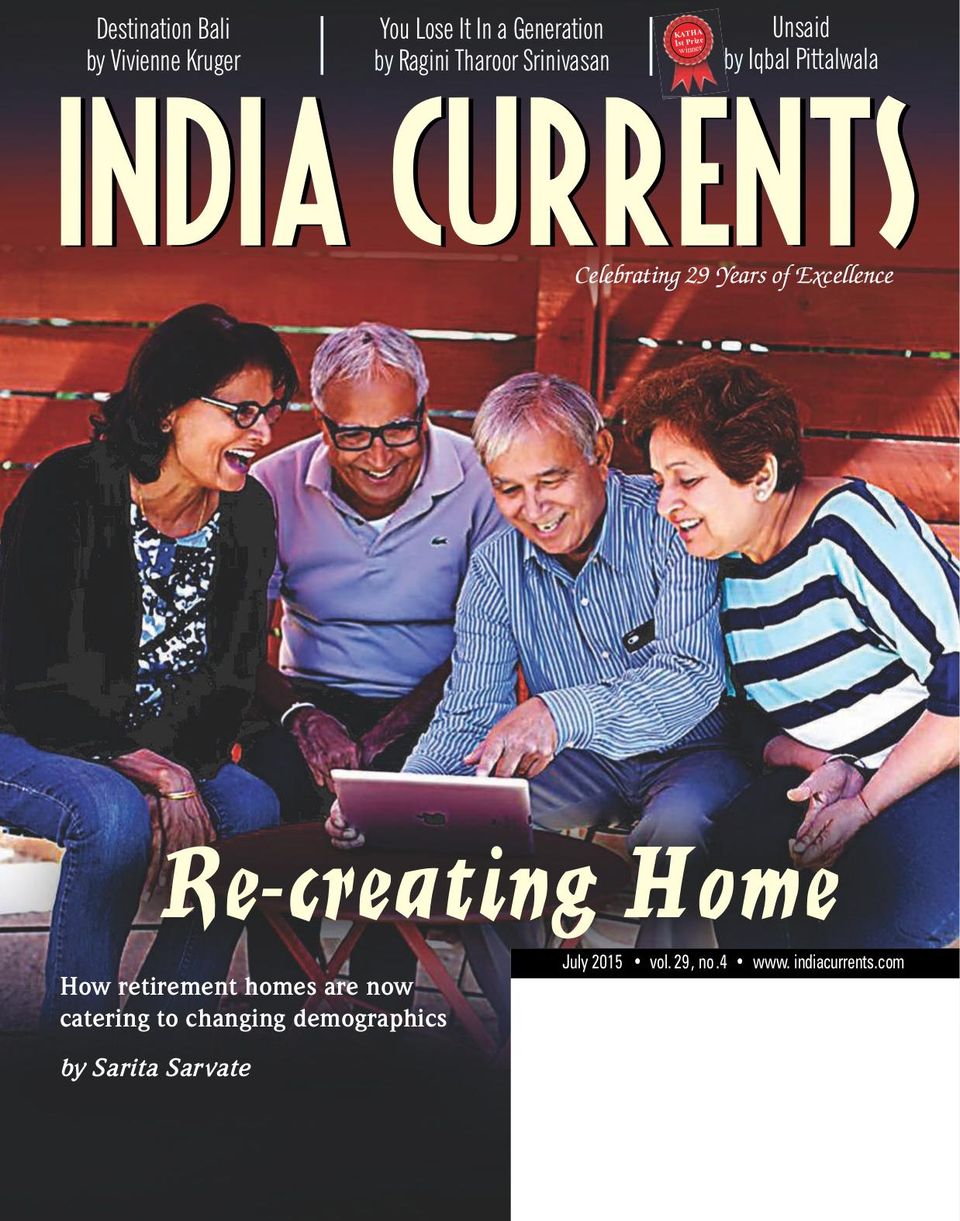 Get digital access to India Currents - July 2015 issue | Magzter.com