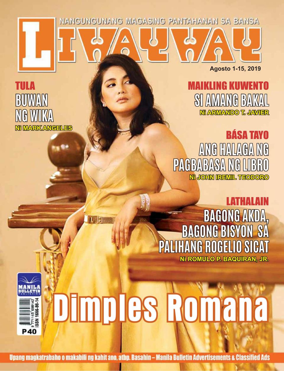 Liwayway-August 1-15, 2019 Magazine - Get your Digital Subscription