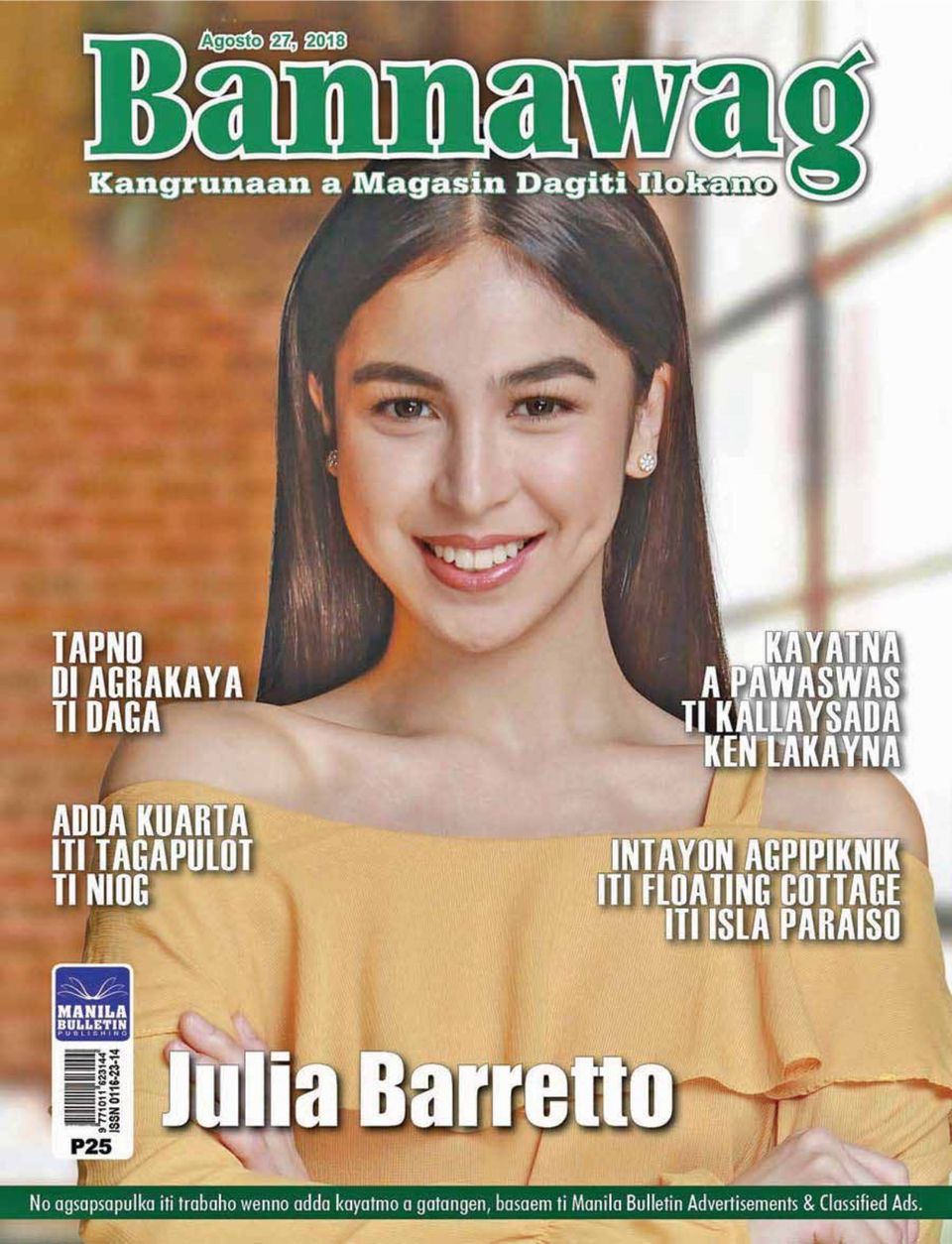Bannawag-August 27, 2018 Magazine - Get your Digital Subscription
