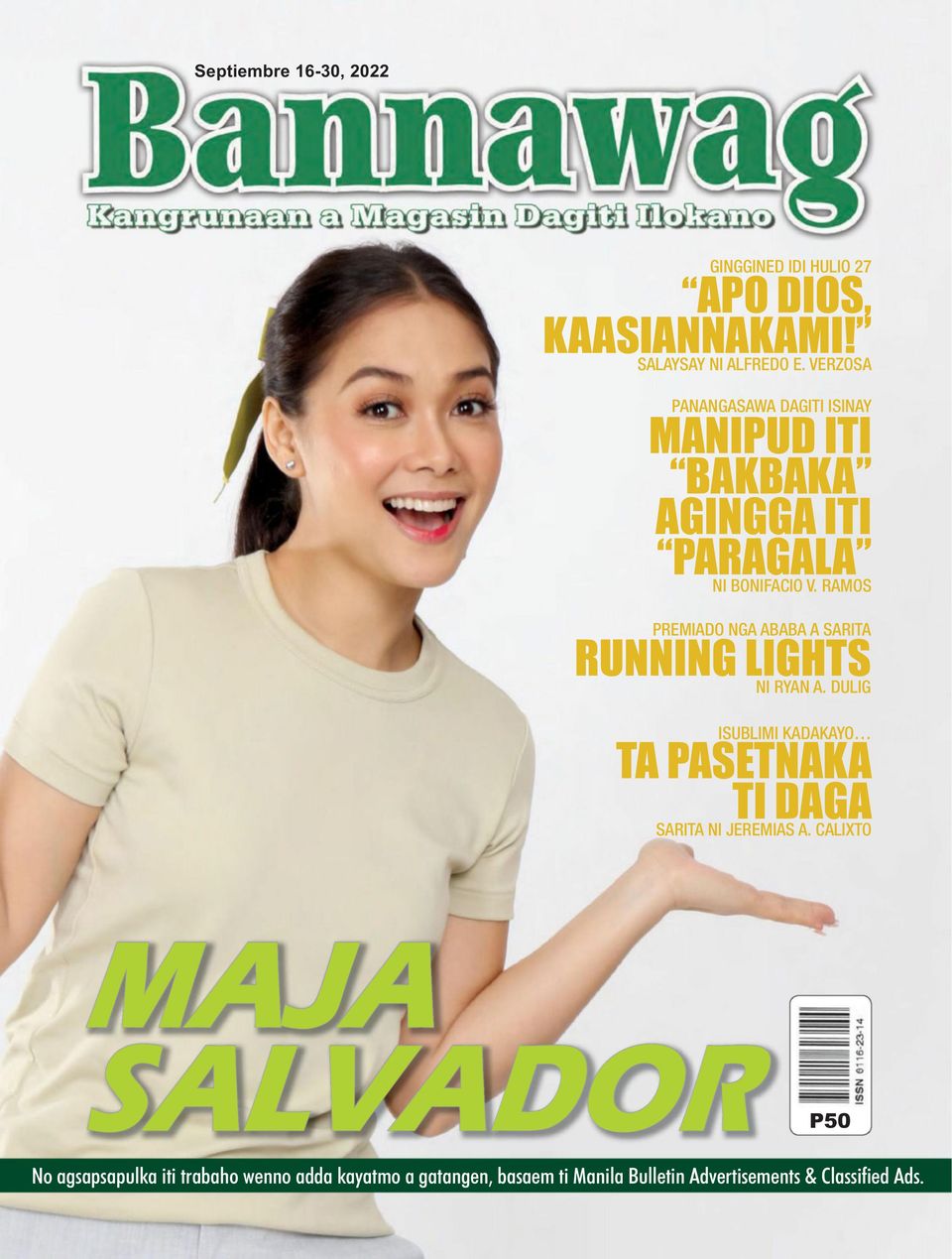 Bannawag-September 16-30, 2022 Magazine - Get your Digital Subscription