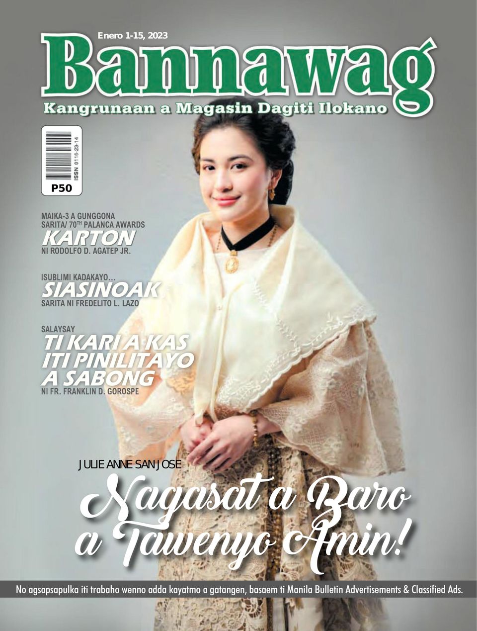 Get digital access to Bannawag - January 1-15, 2023 issue | Magzter.com