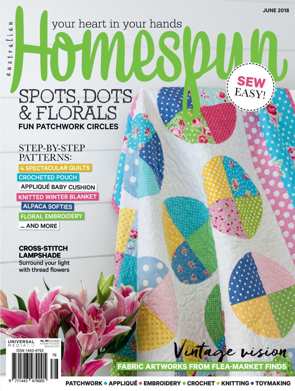 Get digital access to Homespun - June 2018 issue | Magzter.com