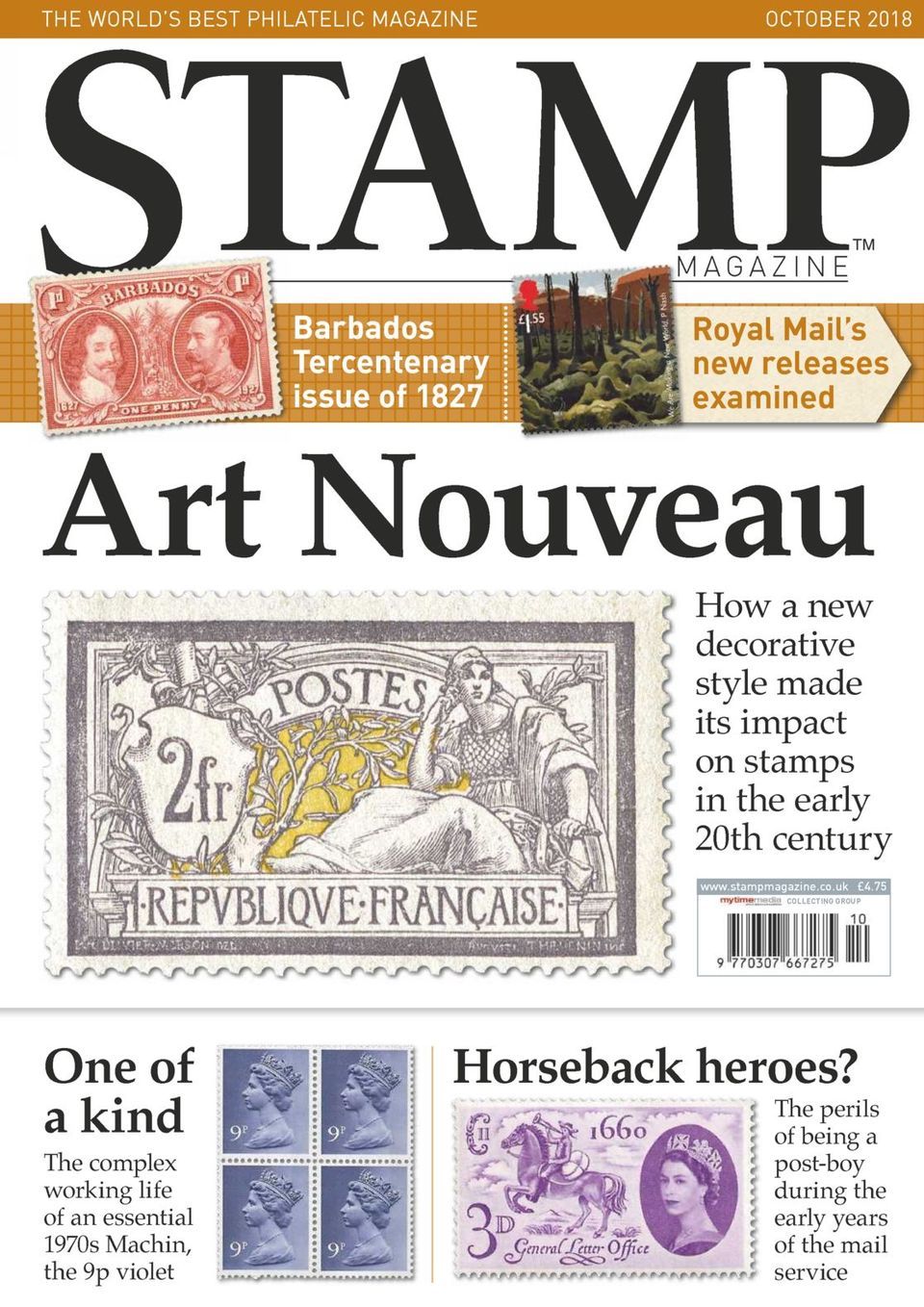 Get digital access to Stamp Magazine - October 2018 issue | Magzter.com