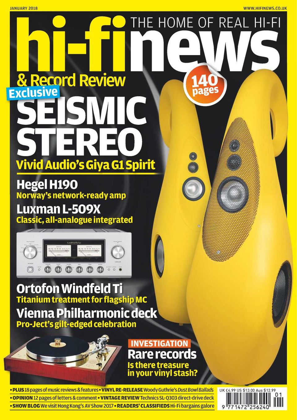 Get digital access to Hi-Fi News - January 2018 issue | Magzter.com