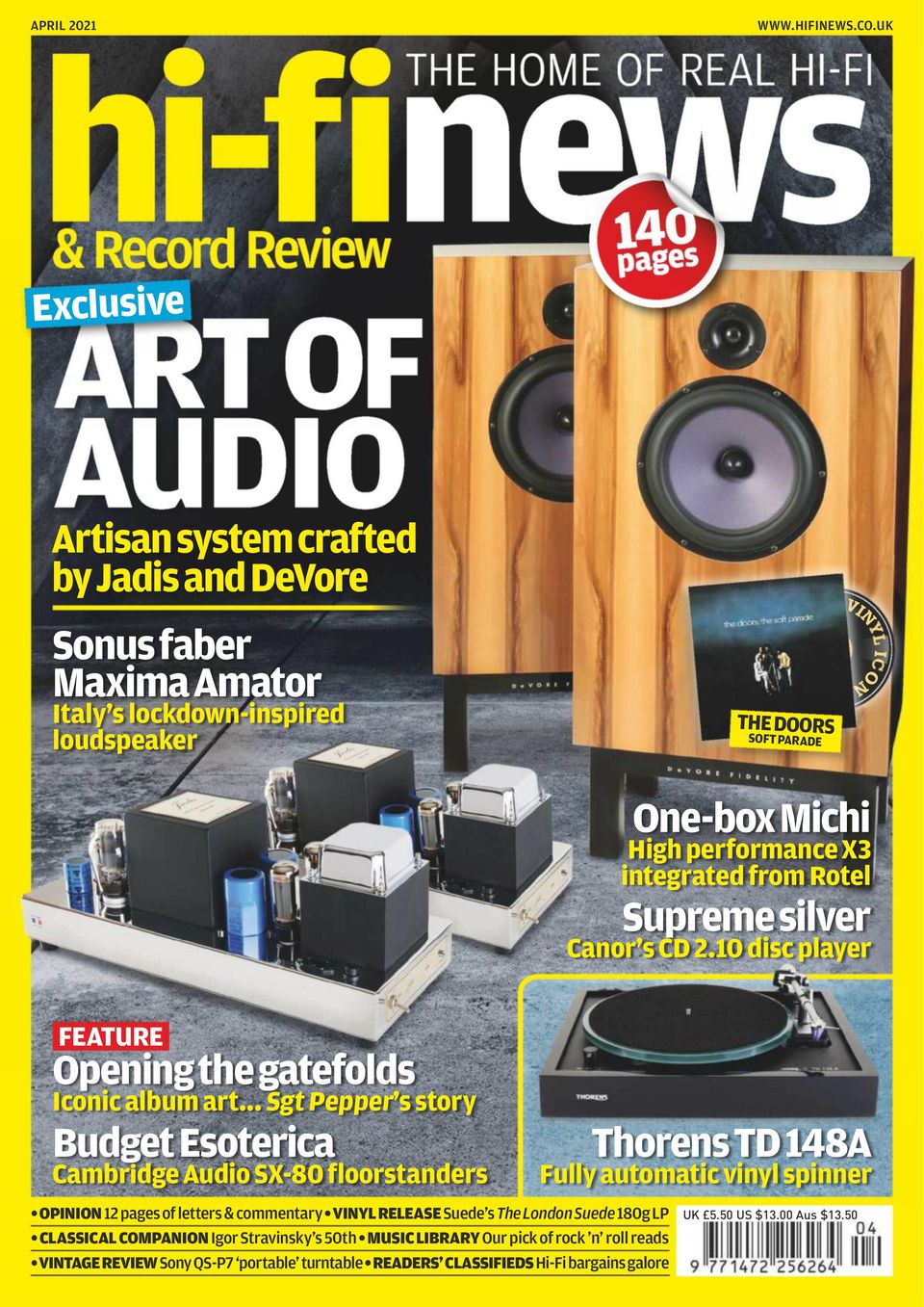 Hi-Fi News-April 2021 Magazine - Get your Digital Subscription