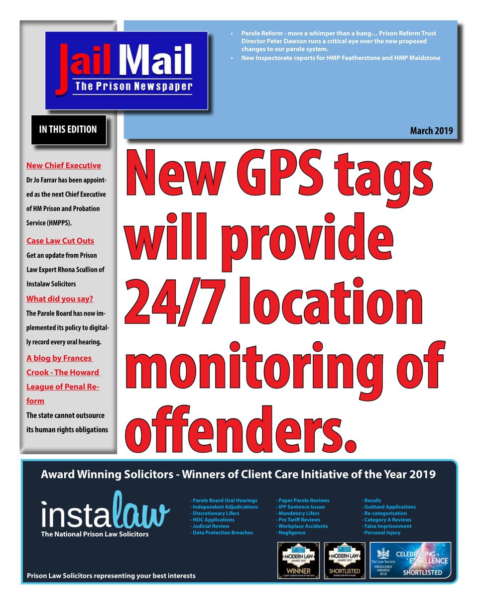 Get digital access to Jail Mail UK – Prison Newspaper - March 2019 ...