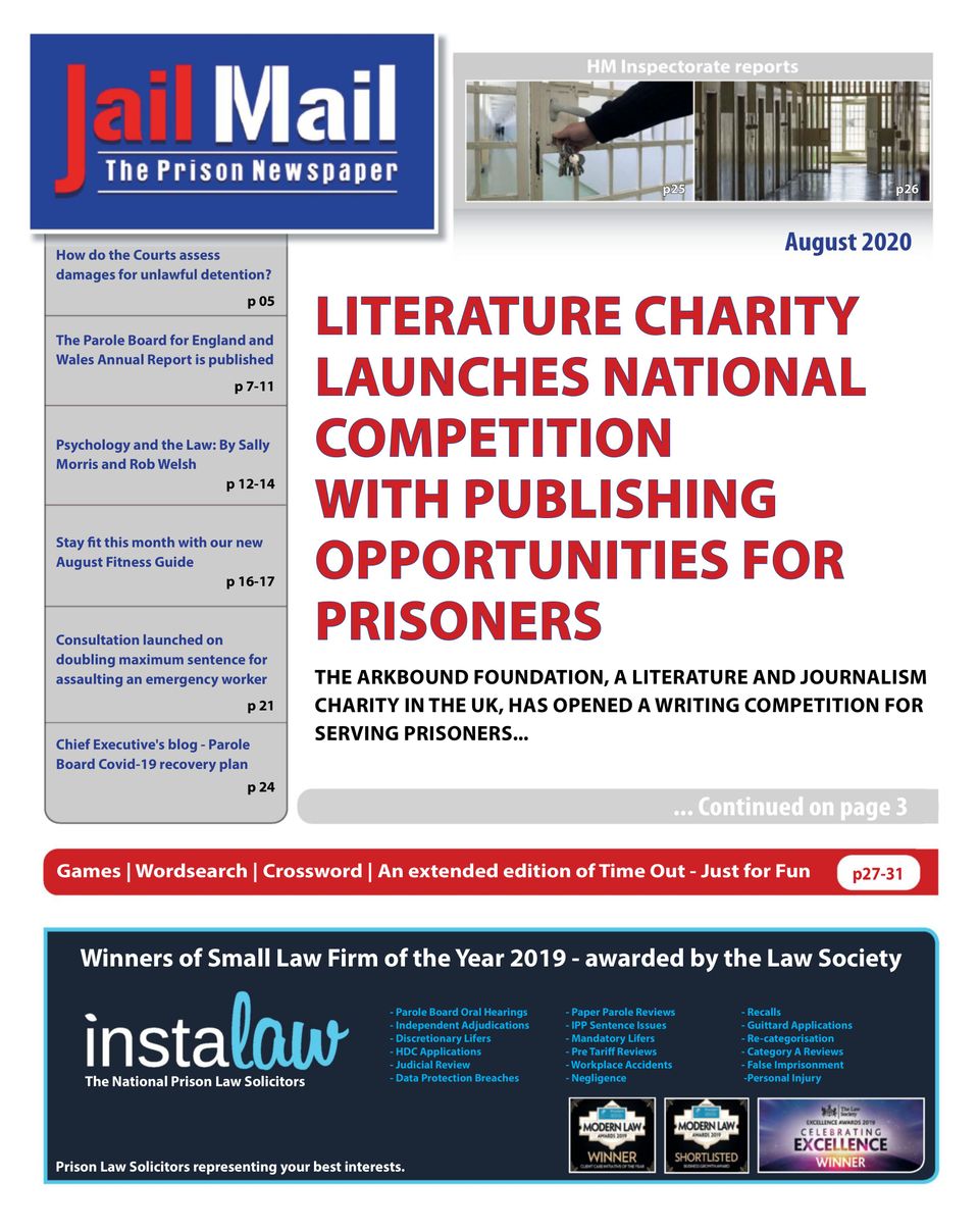 Get digital access to Jail Mail UK – Prison Newspaper - August 2020 ...