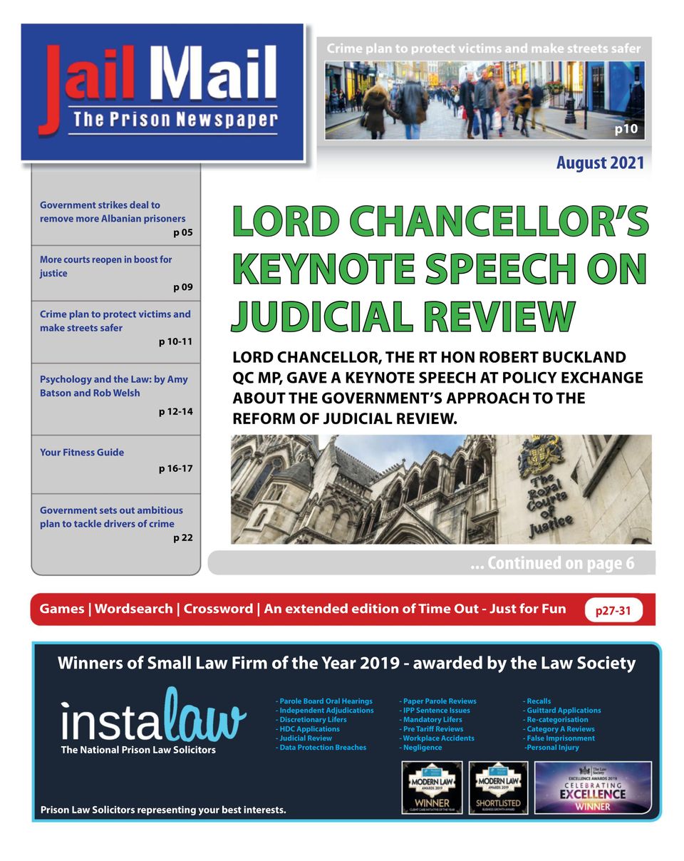 Jail Mail UK – Prison Newspaper Newspaper - Get your Digital Subscription