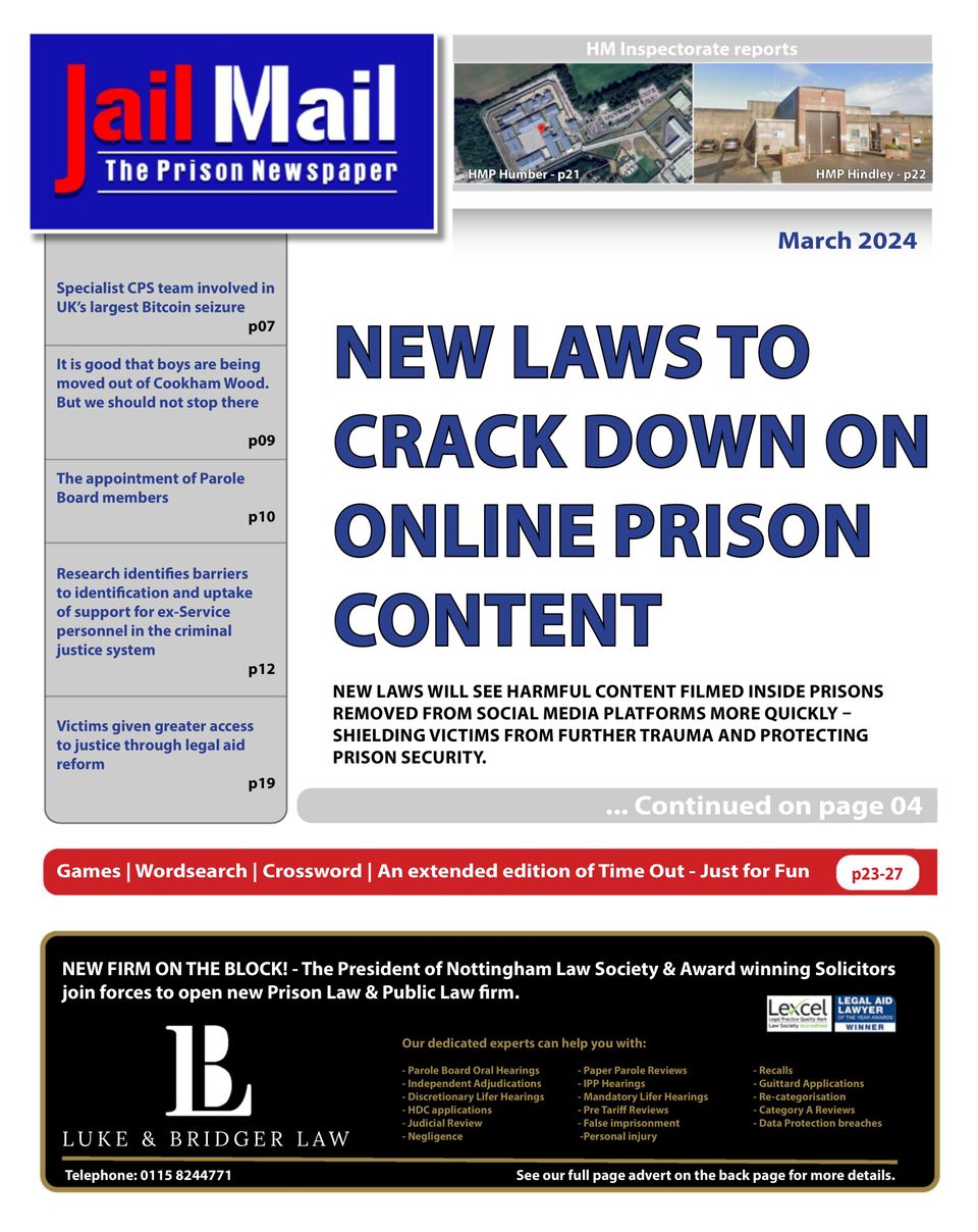 Jail Mail UK – Prison Newspaper Newspaper - Get your Digital Subscription