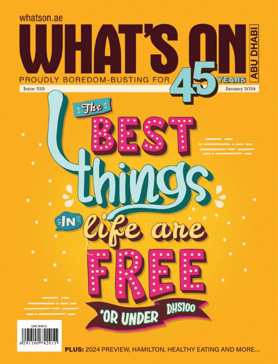 Get digital access to What's On Abu Dhabi - January 2024 issue | Magzter.com