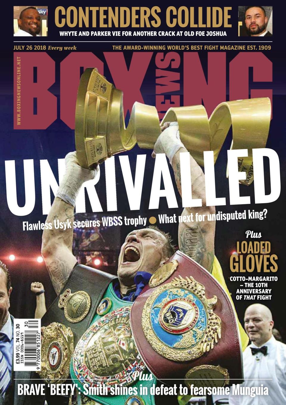 Boxing News-July 26, 2018 Magazine - Get your Digital Subscription