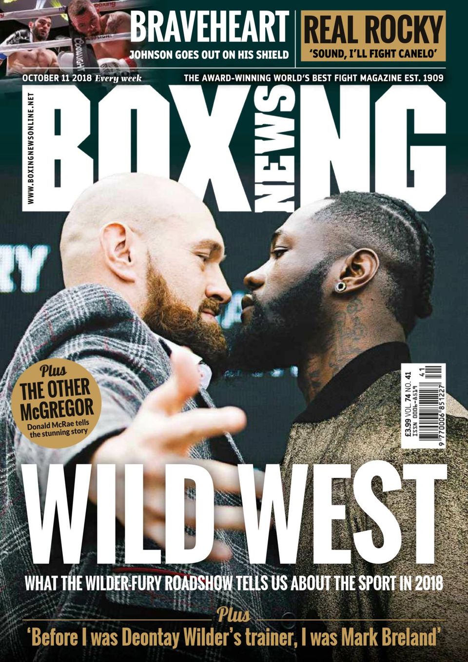 Boxing News-October 11, 2018 Magazine - Get your Digital Subscription