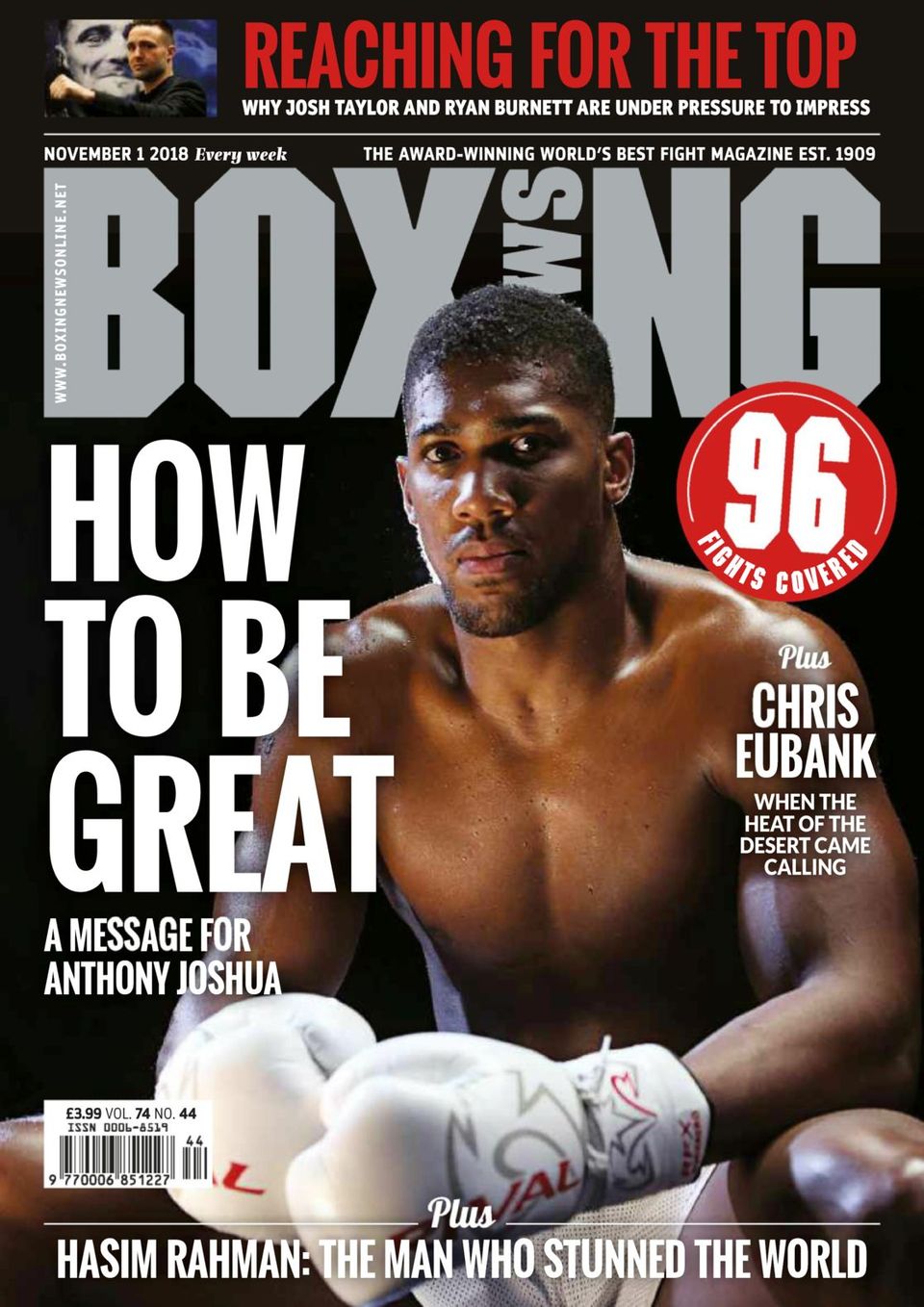 Get digital access to Boxing News - November 01, 2018 issue | Magzter.com