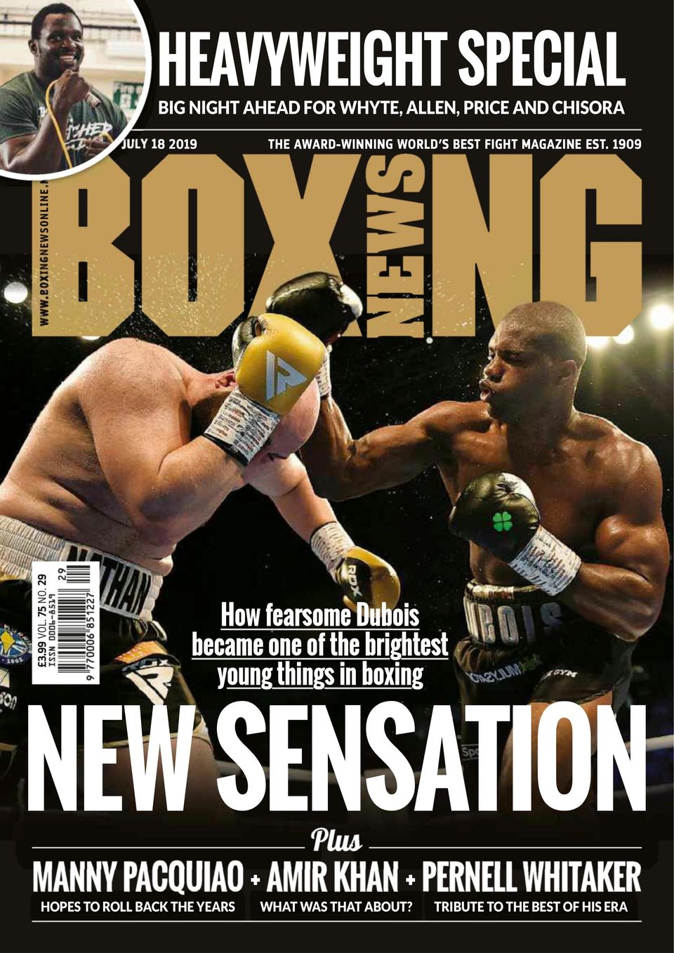 Get digital access to Boxing News - July 18, 2019 issue | Magzter.com