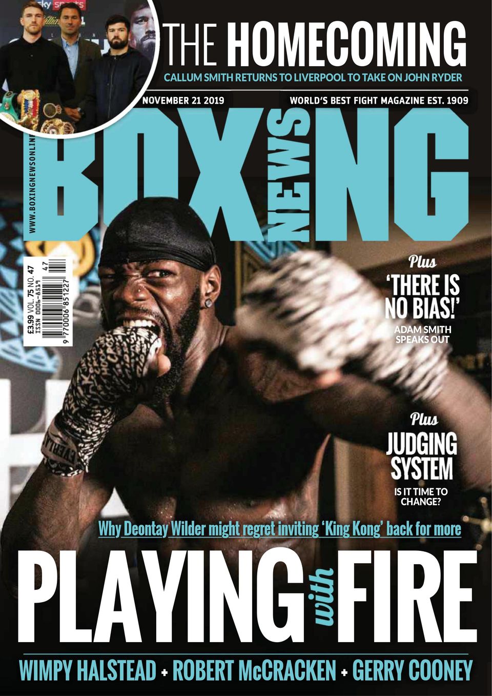 Boxing News-November 21, 2019 Magazine - Get your Digital Subscription