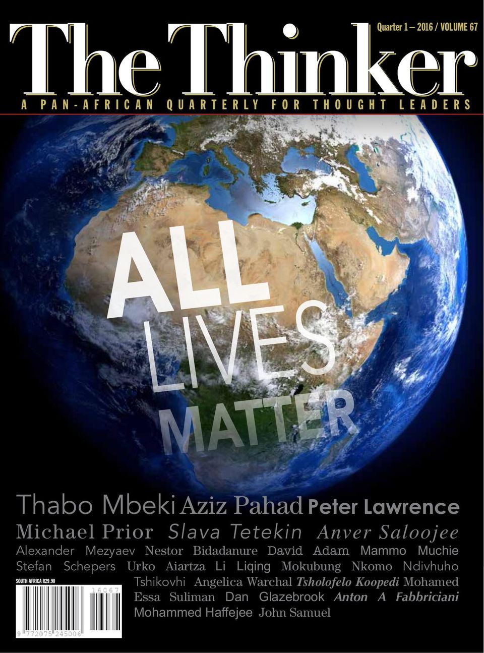 The Thinker-Issue 67 - First Quarter 2016 Magazine