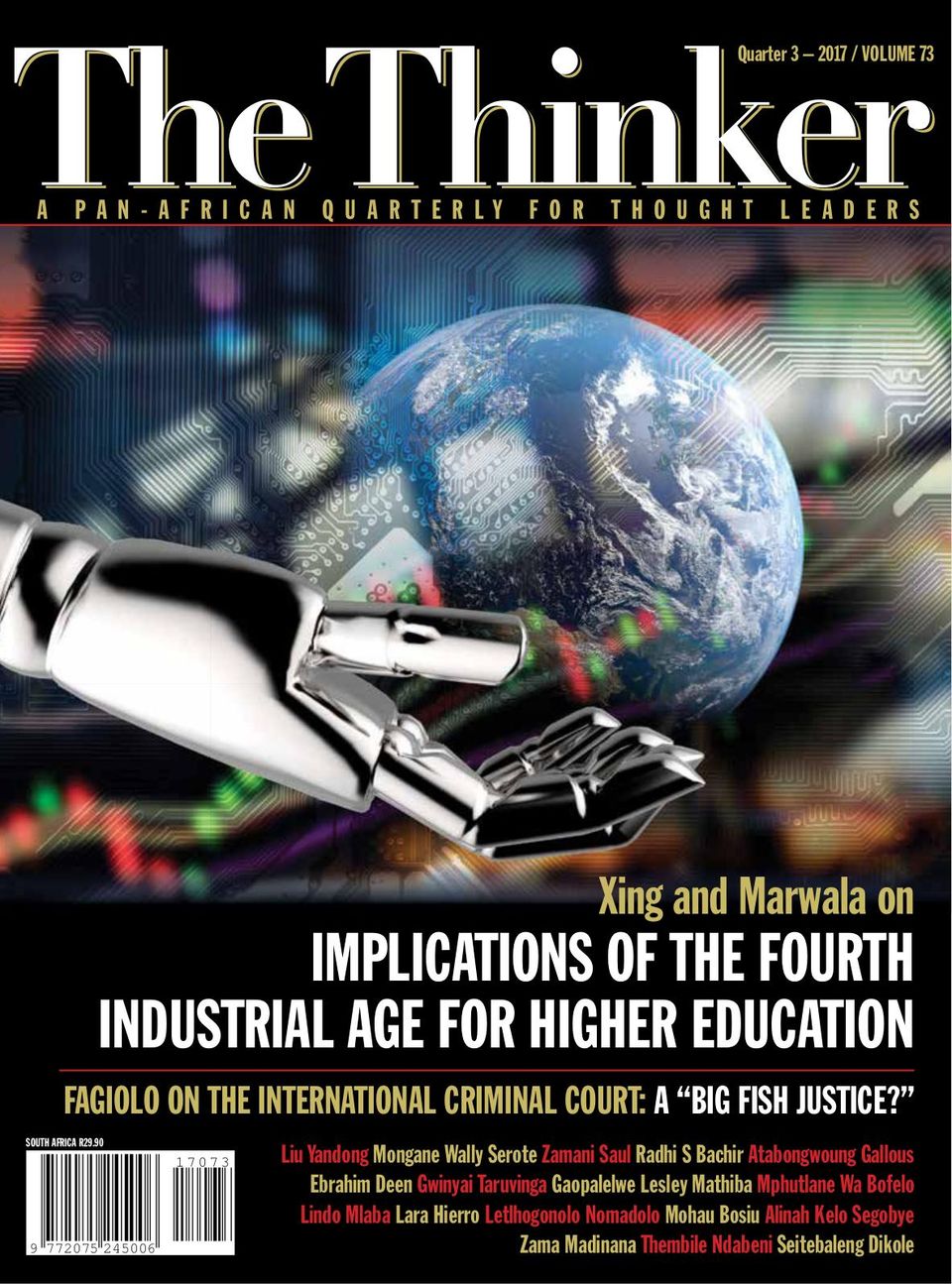 Get digital access to The Thinker - Issue 73 - Third Quarter 2017 issue ...