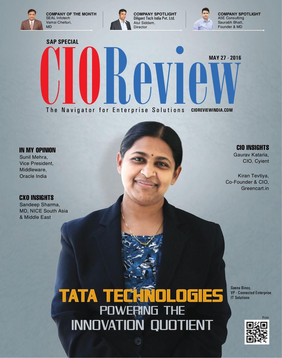 Get digital access to CIO Review - May 27 2016 SAP Special issue ...
