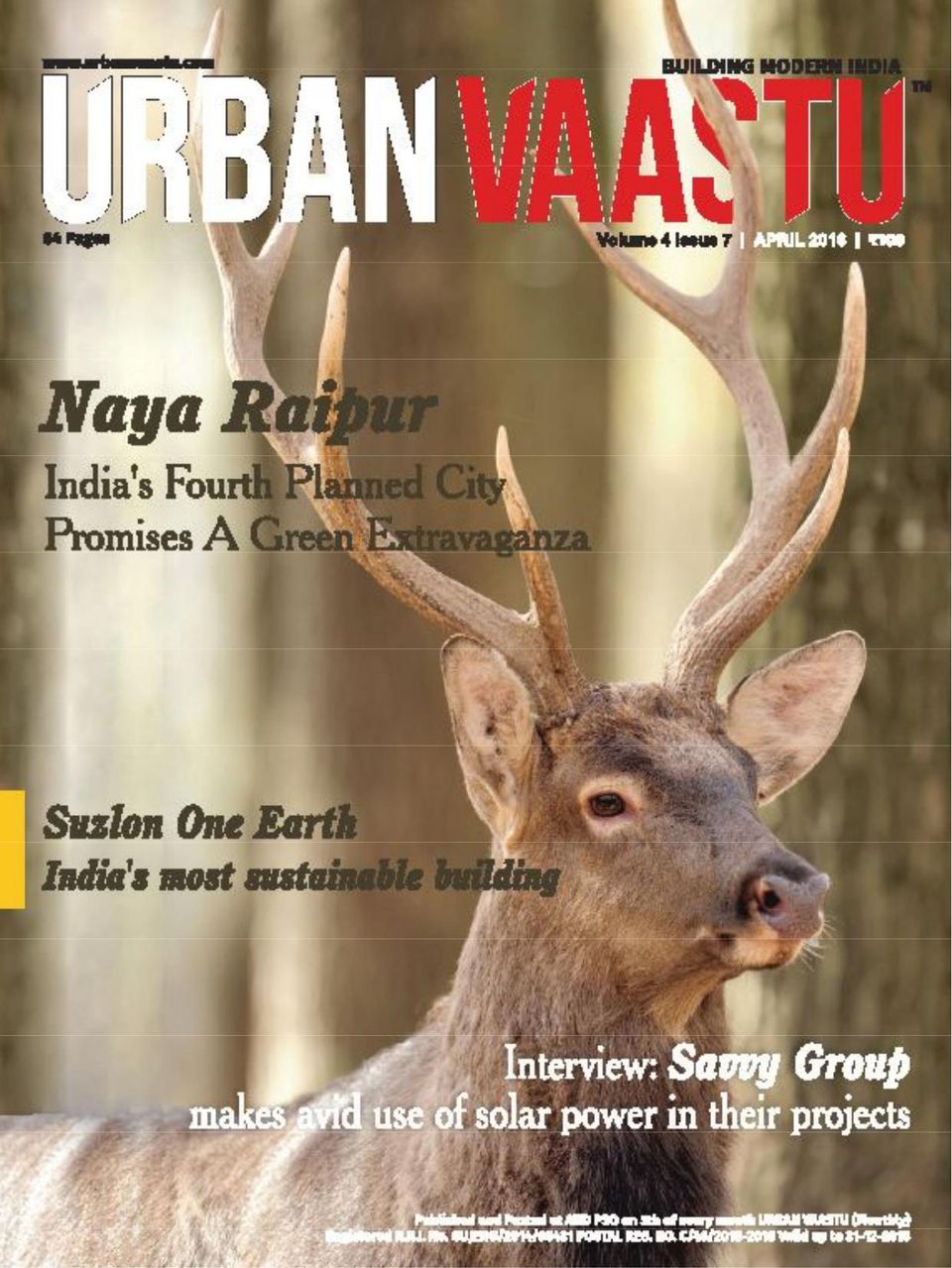 Get digital access to URBAN VAASTU - Building modern India - April 2018 issue | Magzter.com