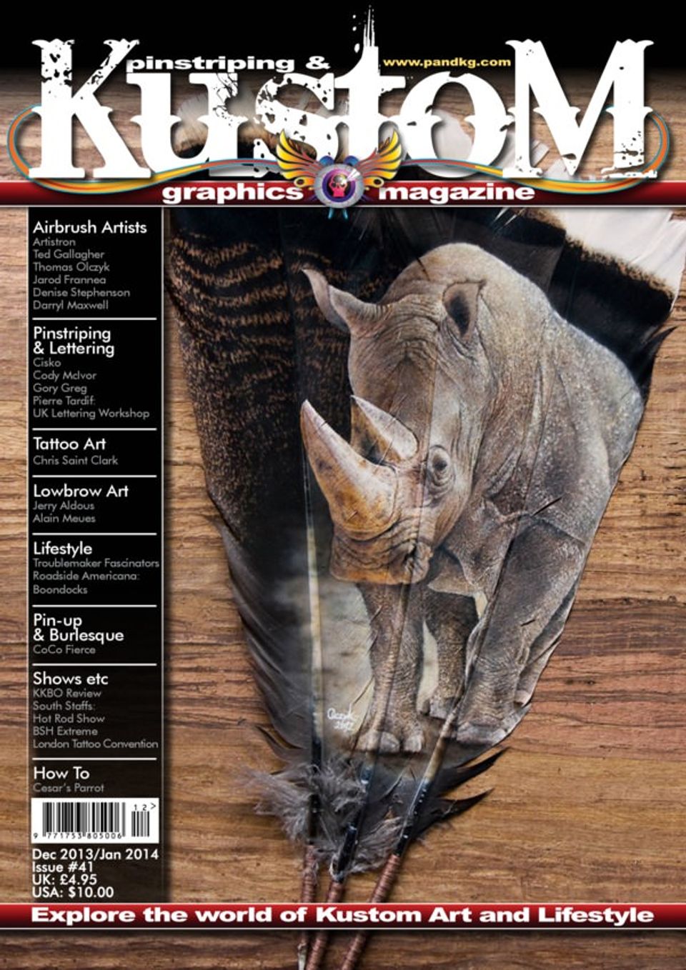 Pinstriping & Kustom Graphics Magazine-December - January 2014 Magazine