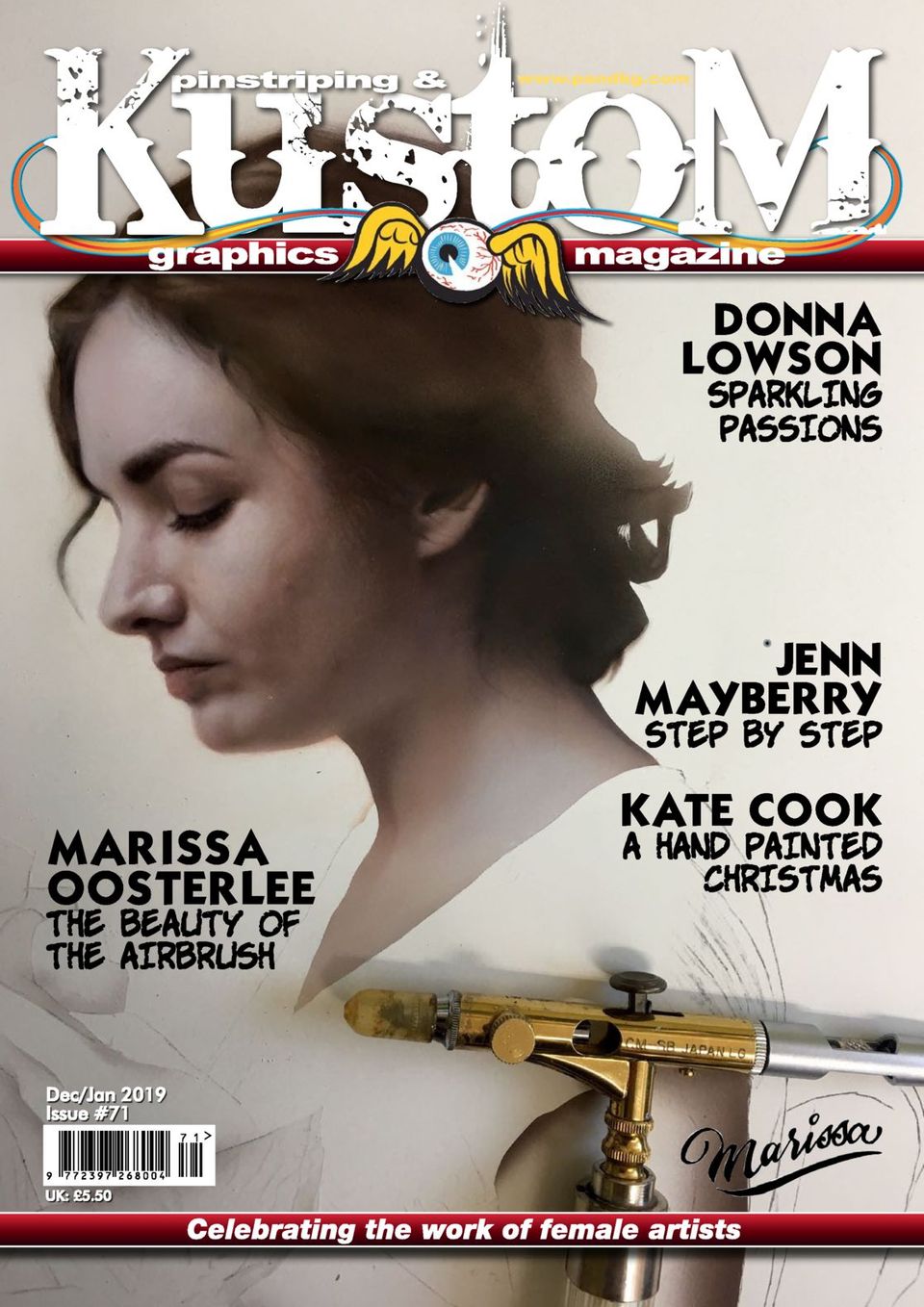 Pinstriping & Kustom Graphics Magazine-December 2018/January 2019 Magazine