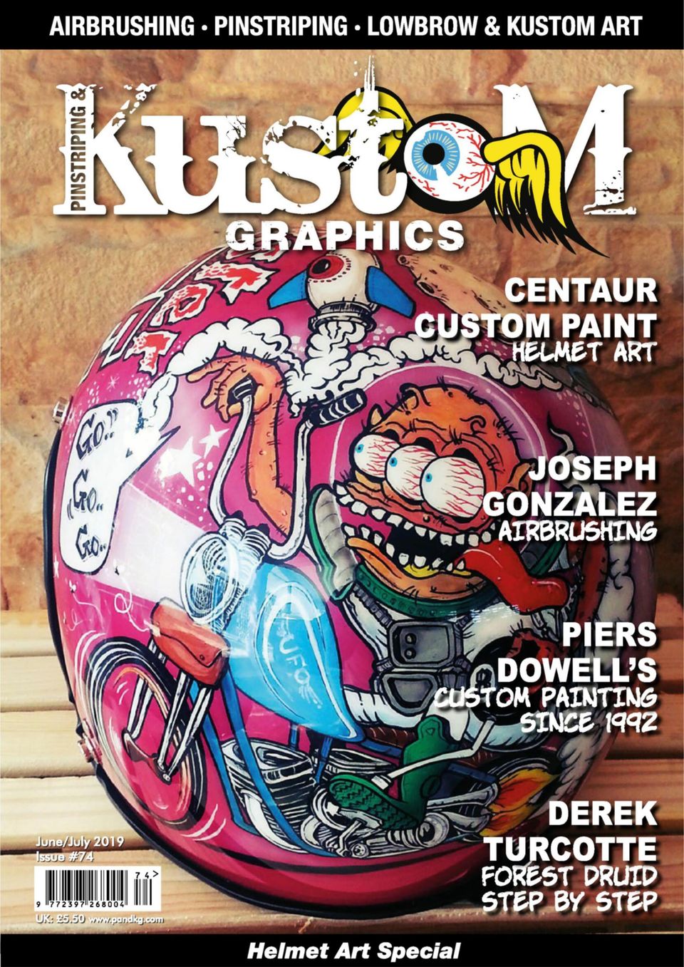 Pinstriping & Kustom Graphics Magazine-June - July 2019 Magazine